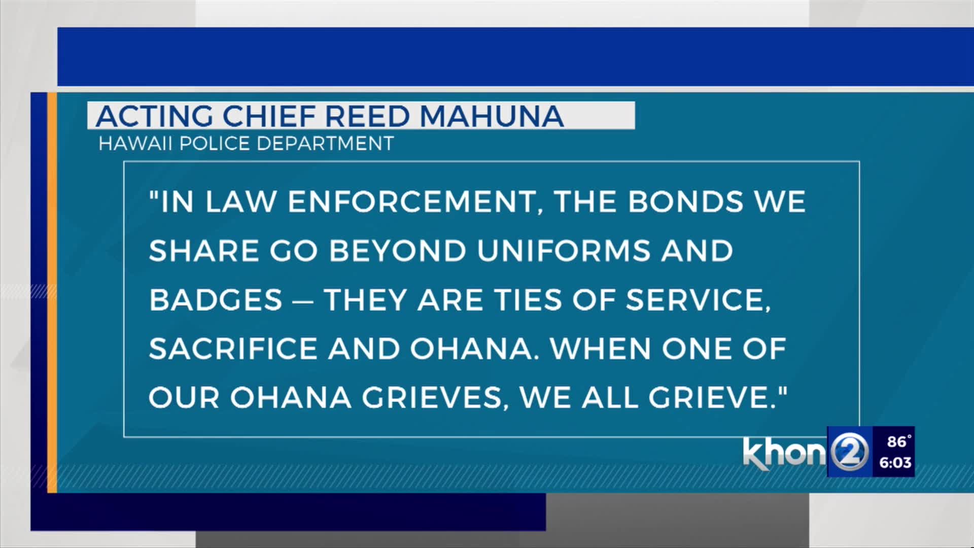 Officials react to fatal shooting of Maui police officer – KHON2