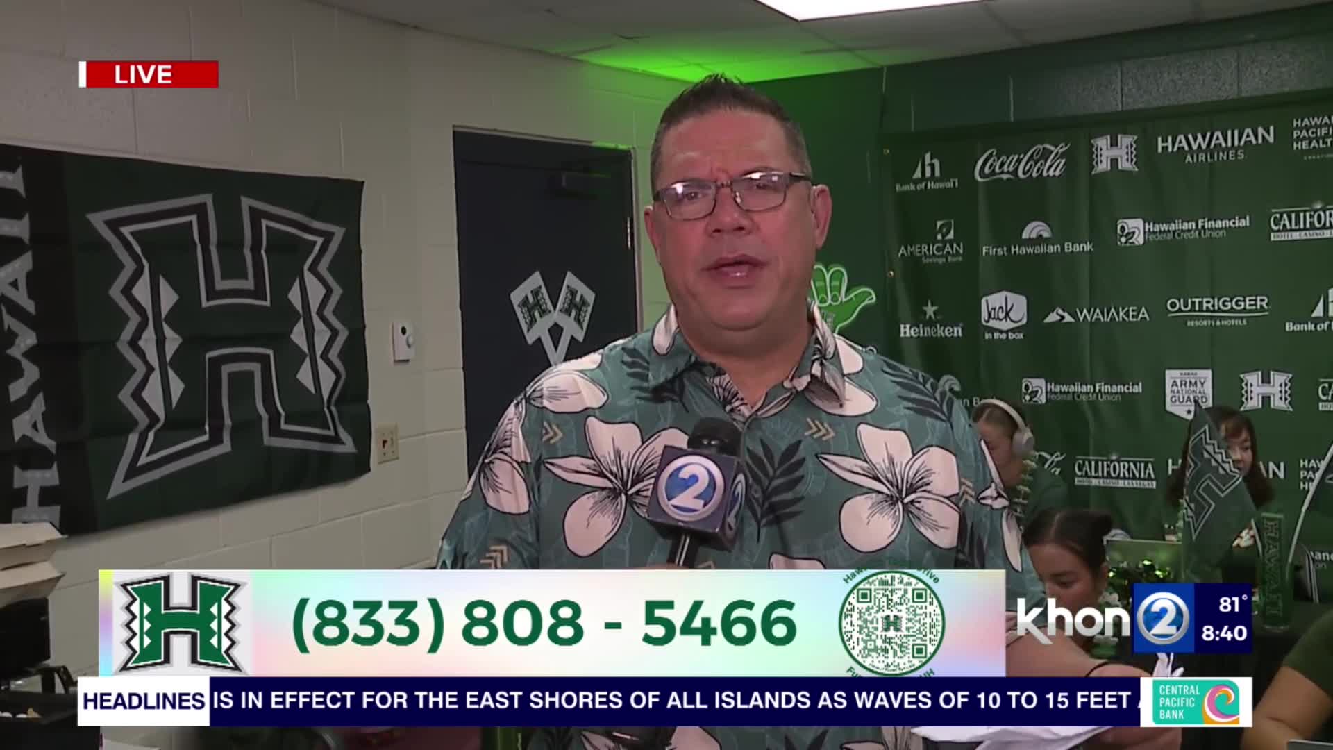 Donations at the call center to invest in Hawaii’s team – KHON2
