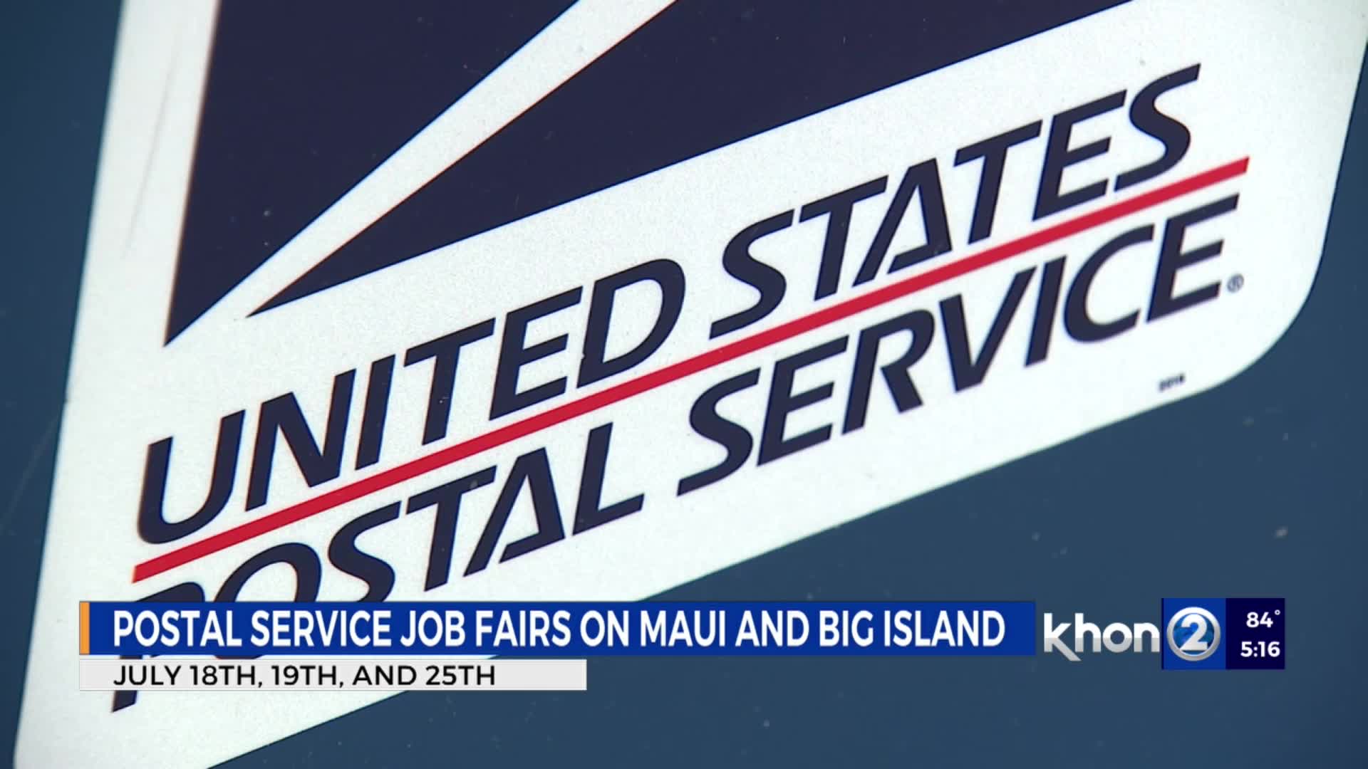 Job alert: USPS hosts job fair on Hawaii Island, Maui – KHON2