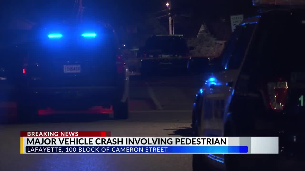 Pedestrian hit in major crash on Cameron Street – KLFY.com