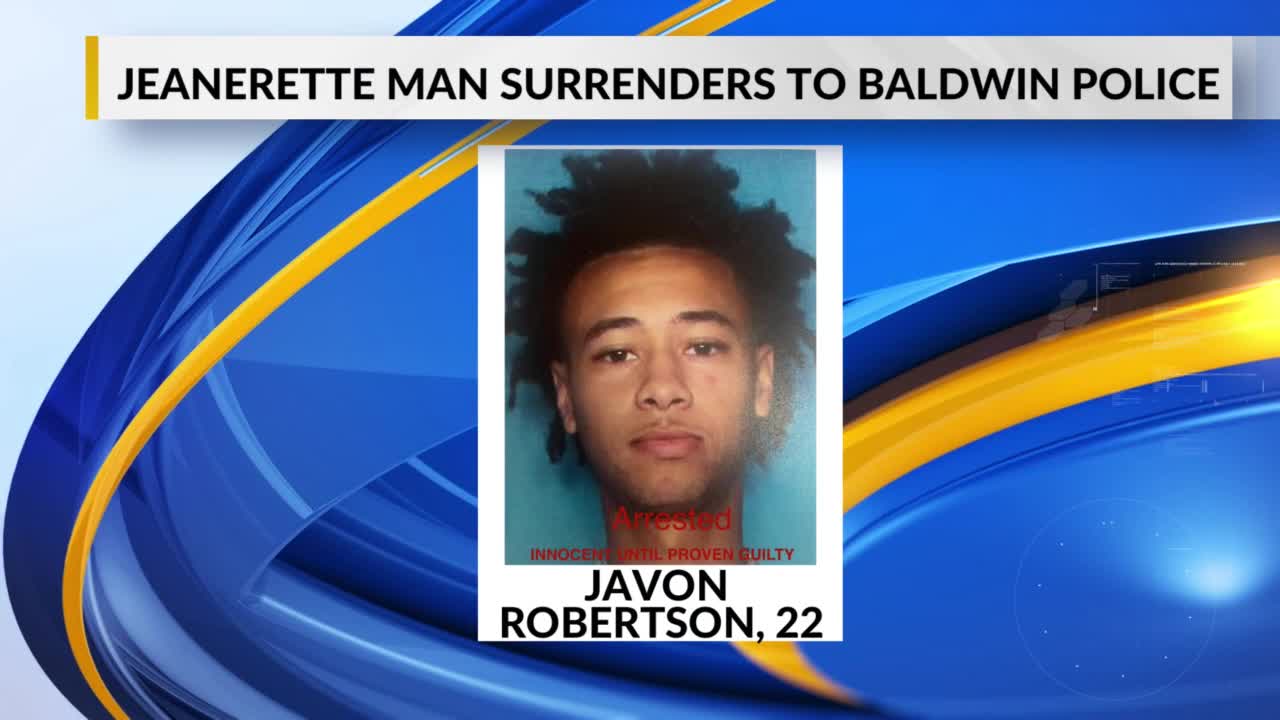 Jeanerette man, Javon Robertson, surrenders to Baldwin police – KLFY.com