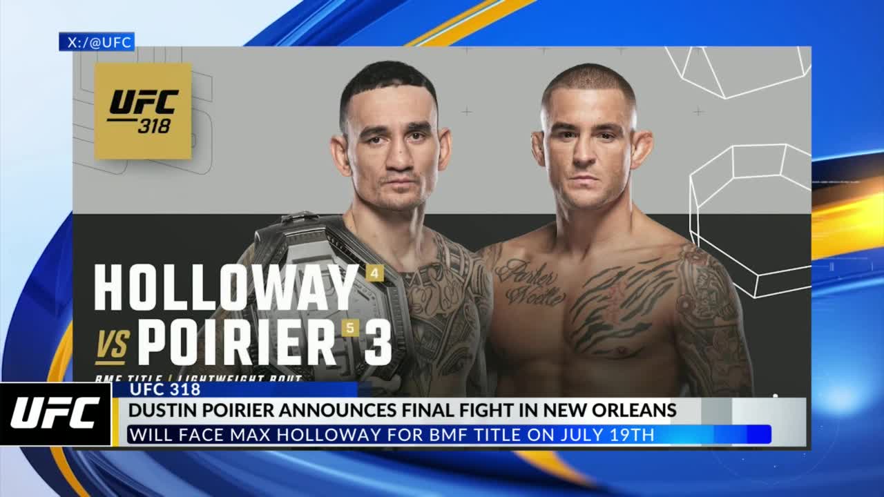 UFC returns to New Orleans for Dustin Poirier’s final fight – KLFY.com