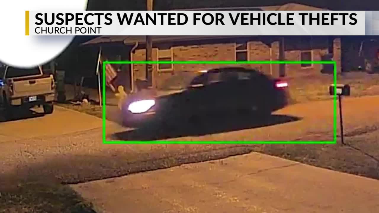 Church Point Police looking for suspects in vehicle burglaries – KLFY.com
