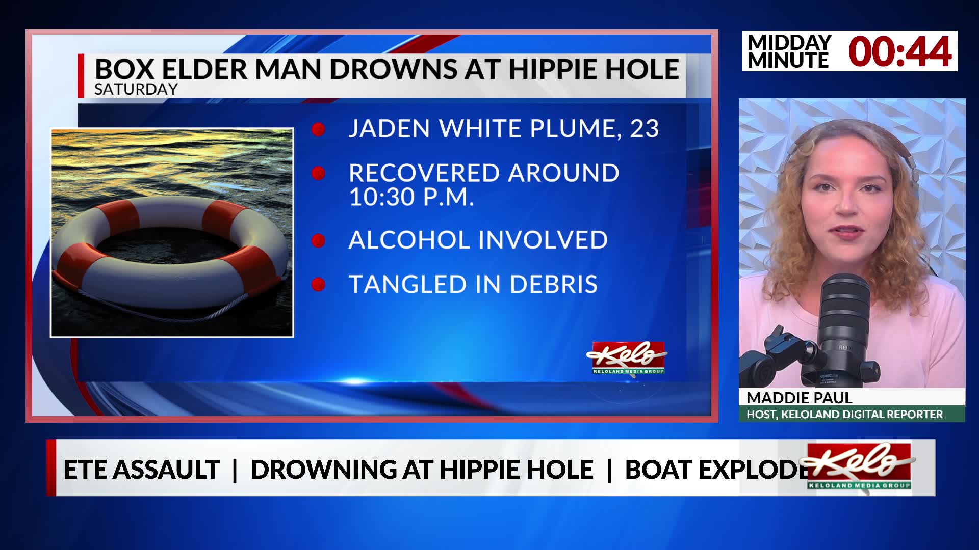 Midday Minute: machete assault, drowning at Hippie Hole, boat explodes ...
