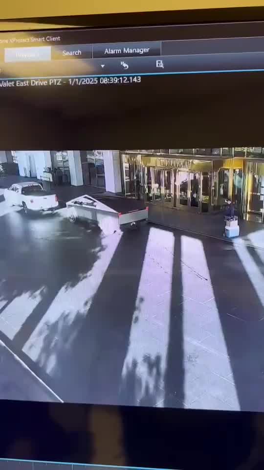 VIDEO: Tesla Cybertruck explodes in front of Las Vegas Trump ...