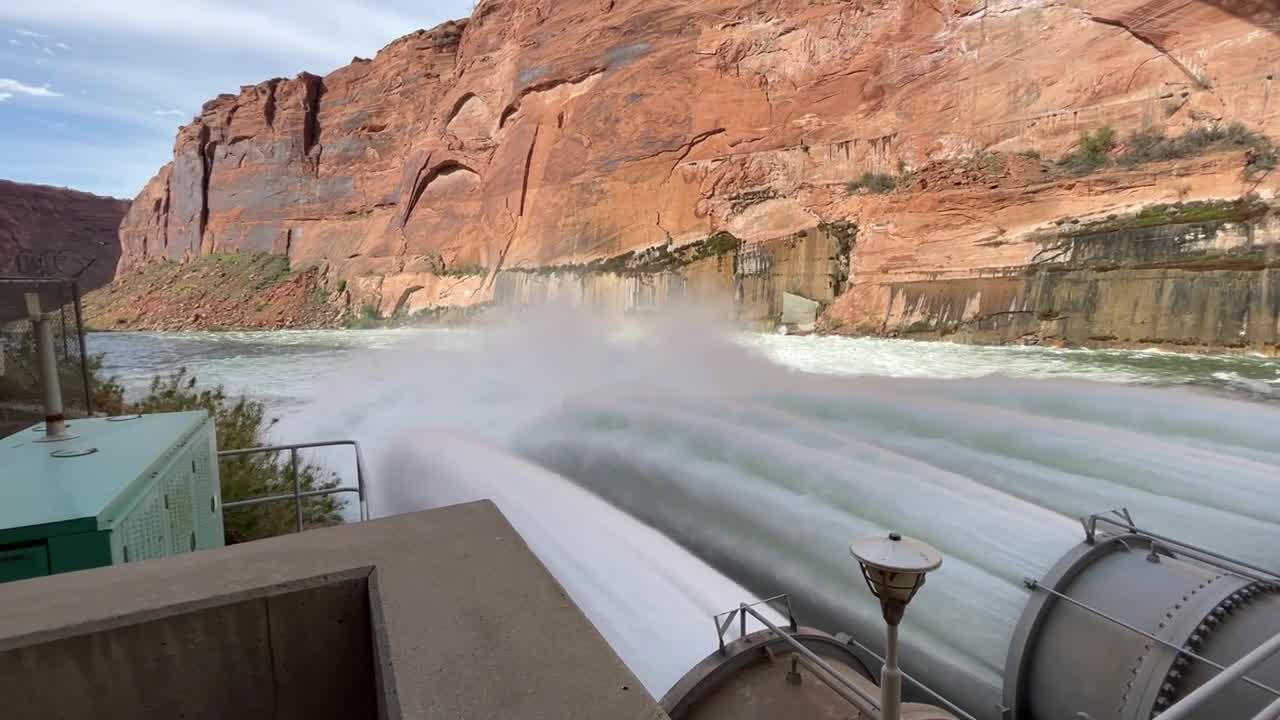 2023 Glen Canyon Dam springtime high-flow release – Video from U.S ...