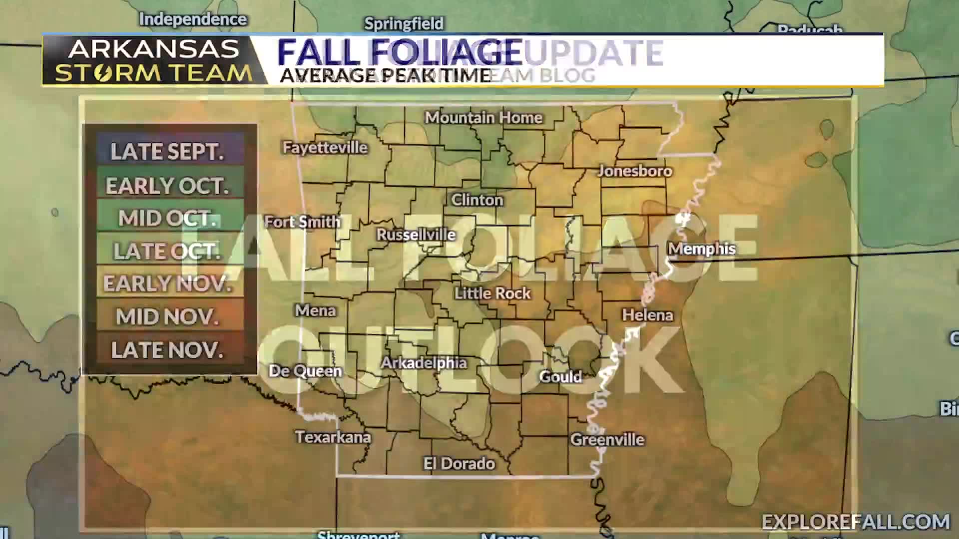 Arkansas Fall Foliage Update – KLRT – FOX16.com