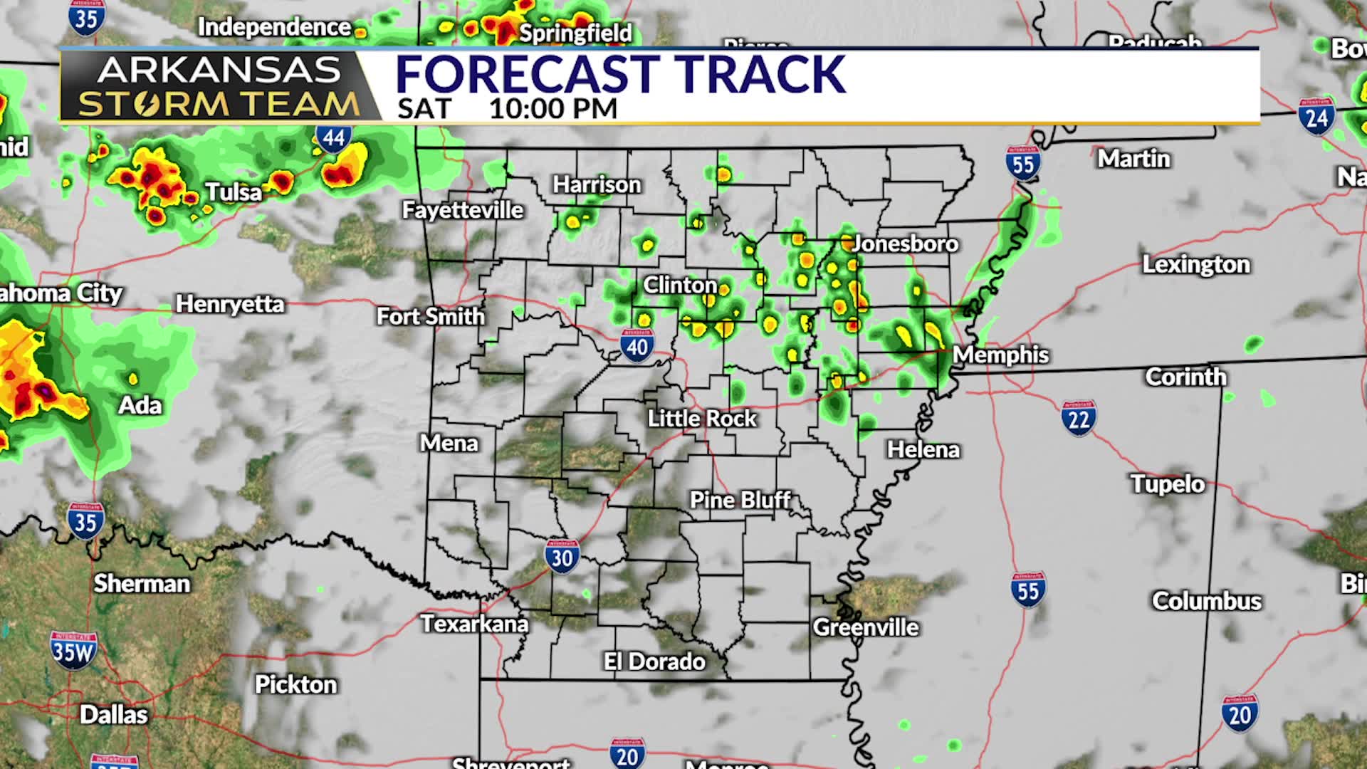 Rain Accumulation Forecast: 2-4” for some… – KLRT – FOX16.com