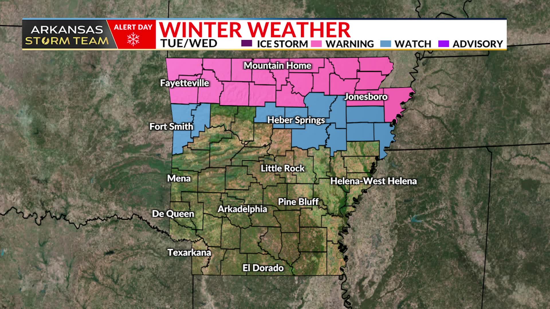 Arkansas Storm Team Blog: Snow, ice, and frigid temperatures this week ...