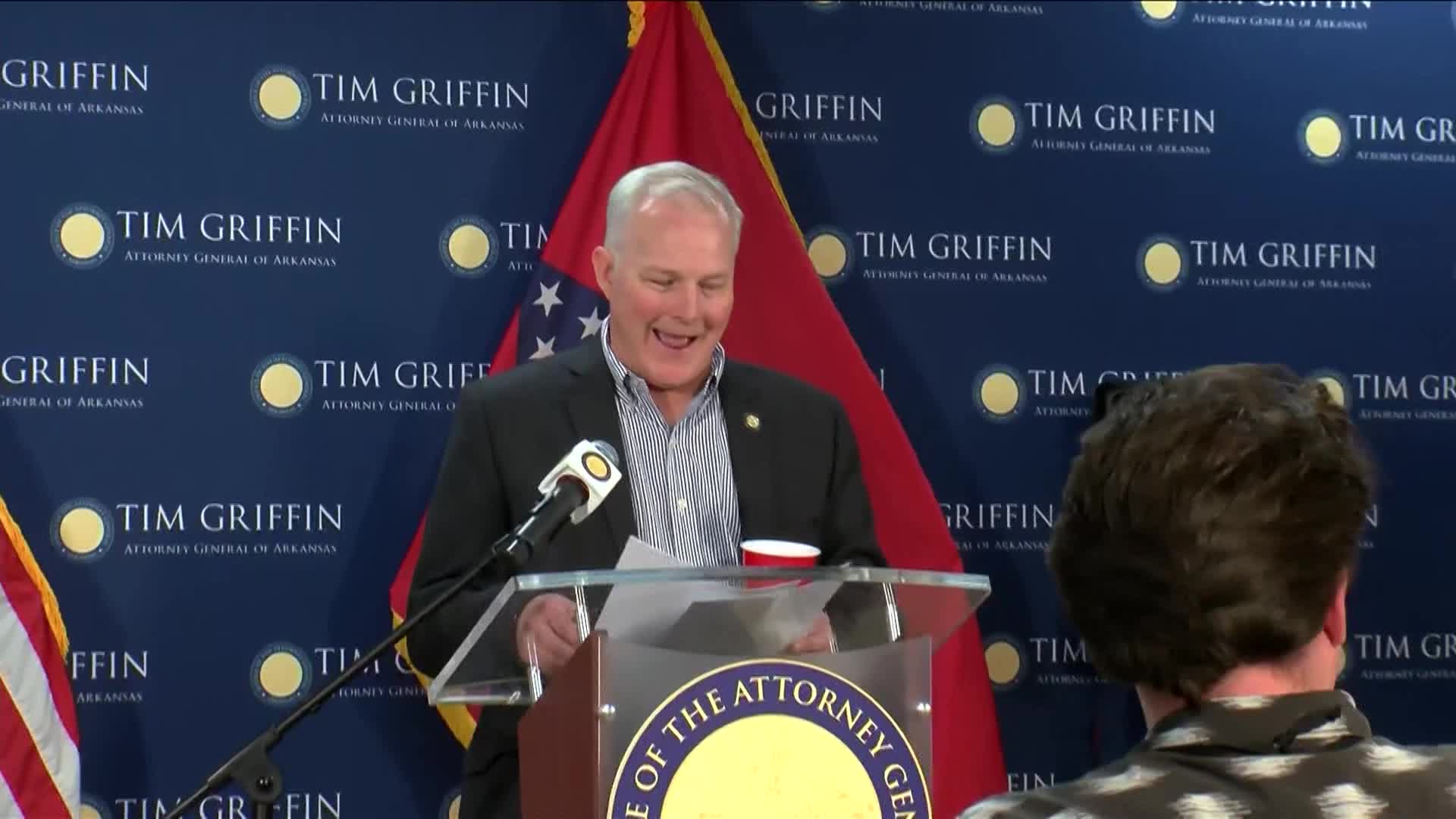 Arkansas Attorney General Tim Griffin announces arrest of $2 million ...