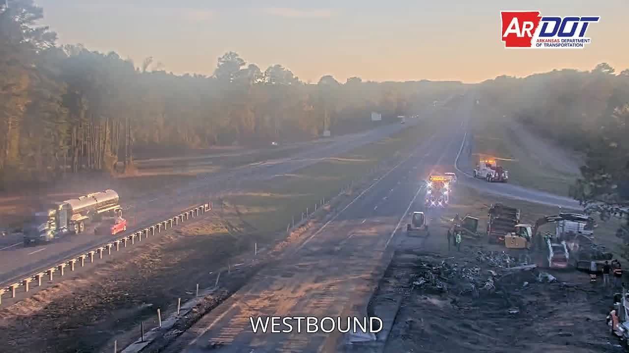 Lanes begin to open after fire breaks out on I-30 following tractor ...