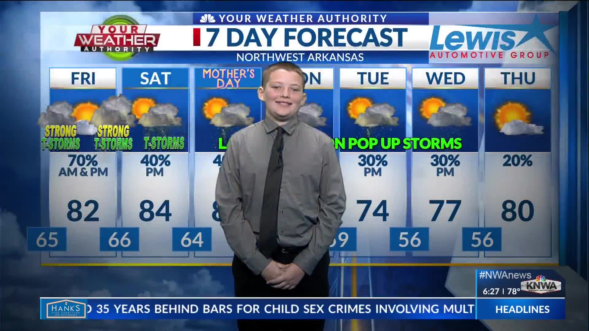 Austin Horan Gives the 7 Day Forecast as a Super Weather Teen – KNWA FOX24