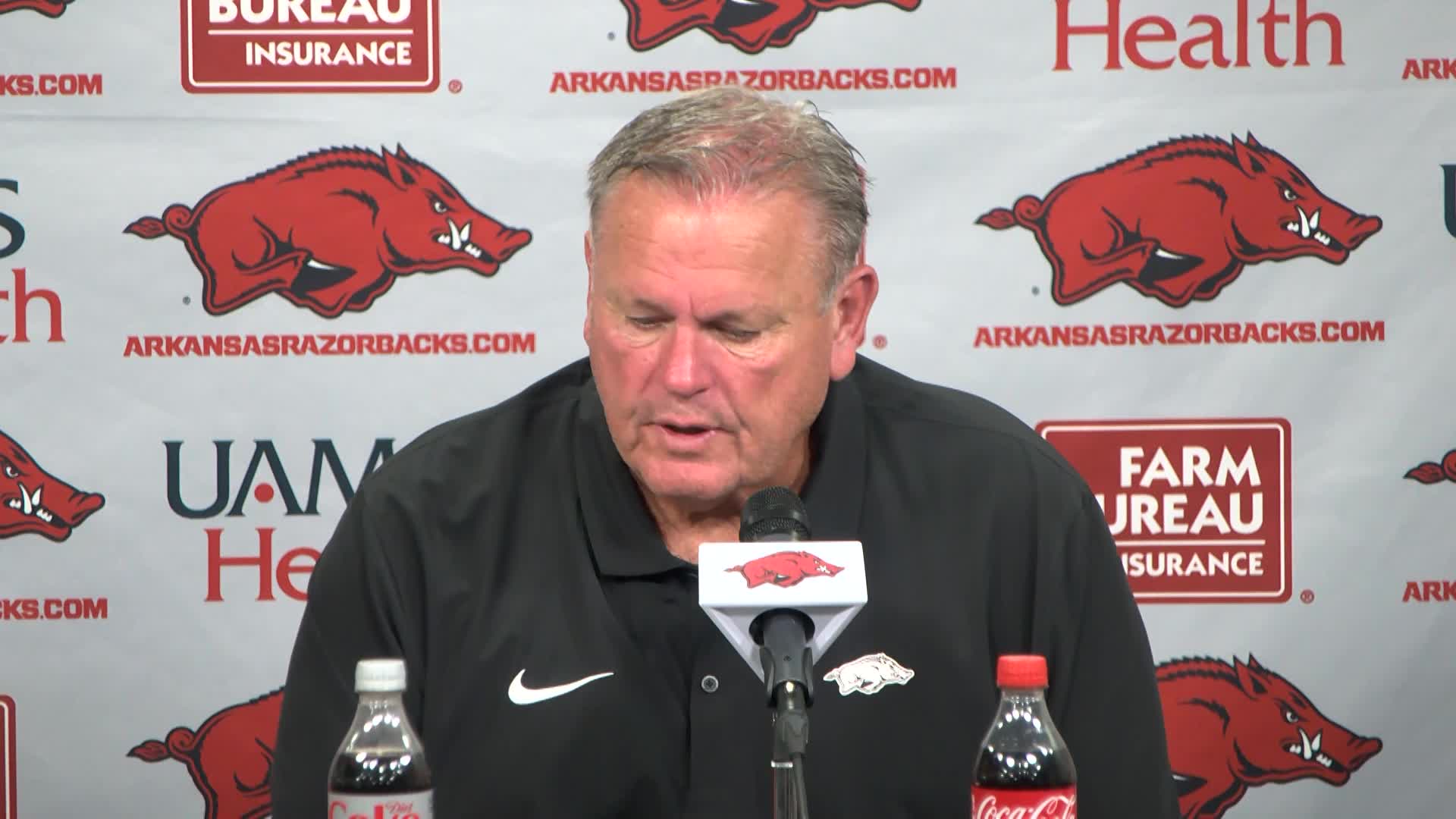 Sam Pittman speaks to the Media Following loss to Mississippi State ...