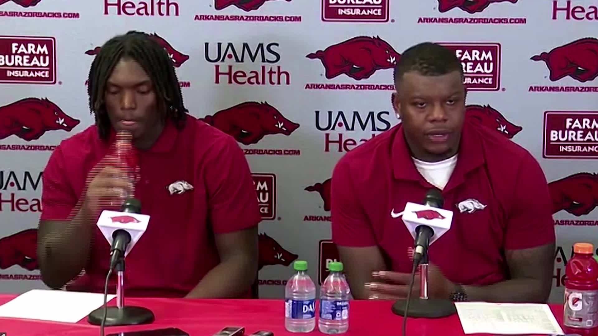 KJ Jefferson and Jaheim Thomas Press Conference (9-1) – KNWA FOX24