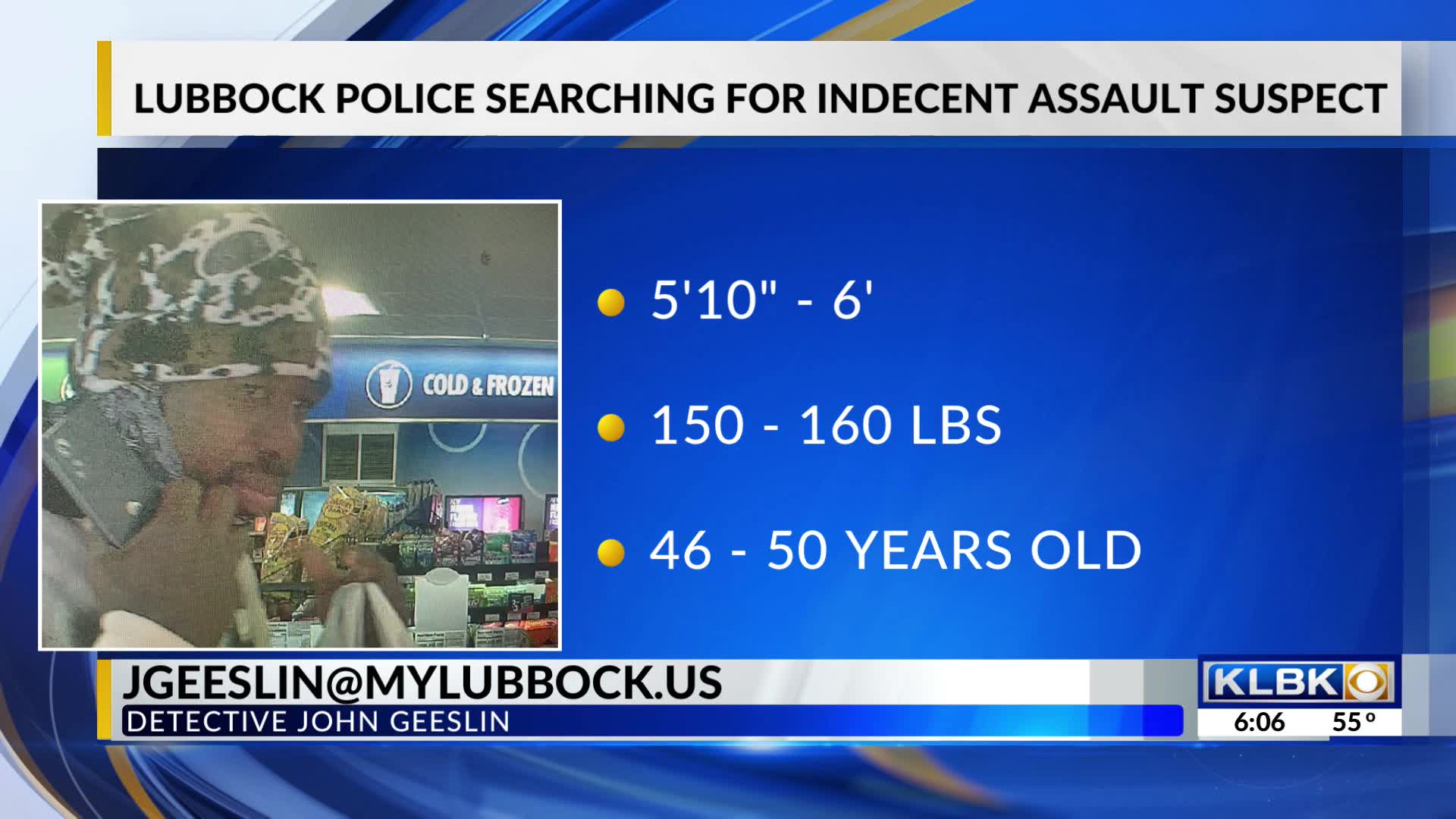 Police: Suspect at large in Lubbock indecent assault – KLBK | KAMC ...