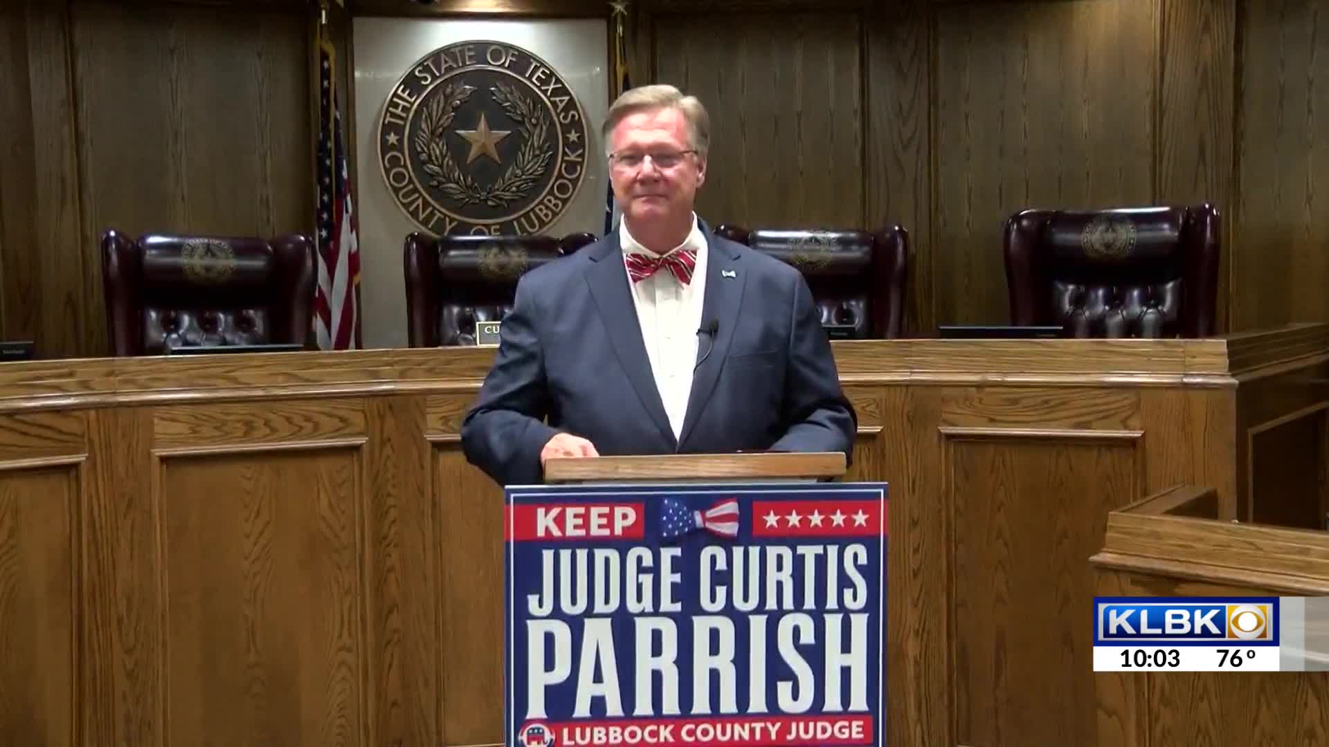 Judge Curtis Parrish announces campaign to continue as Lubbock County ...