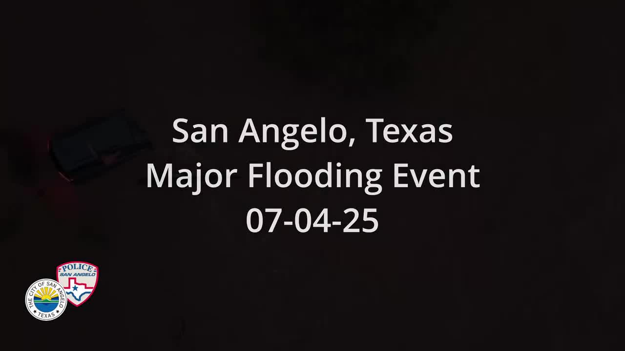 San Angelo Police releases gripping drone footage of July 4 flood ...