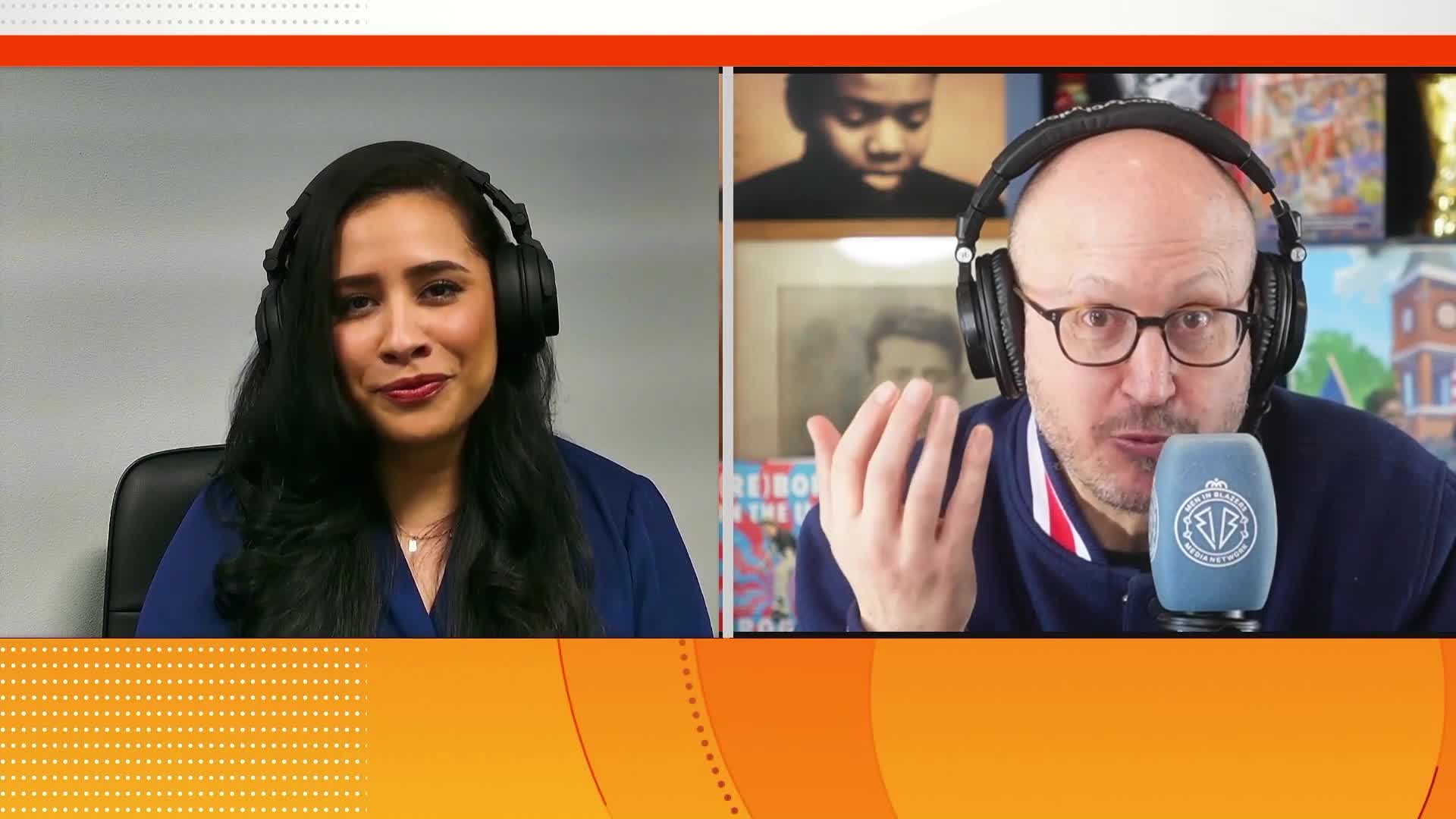 CW39’s Vanessa Pacheco talks with Men in Blazers’ Roger Bennett ahead ...