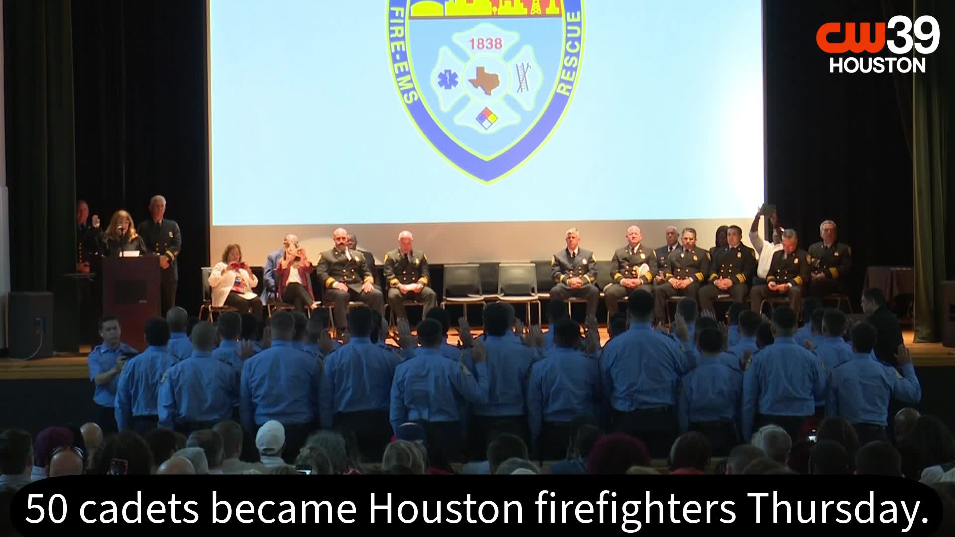 50 cadets badged to become HFD firefighters | CW39 – CW39 Houston