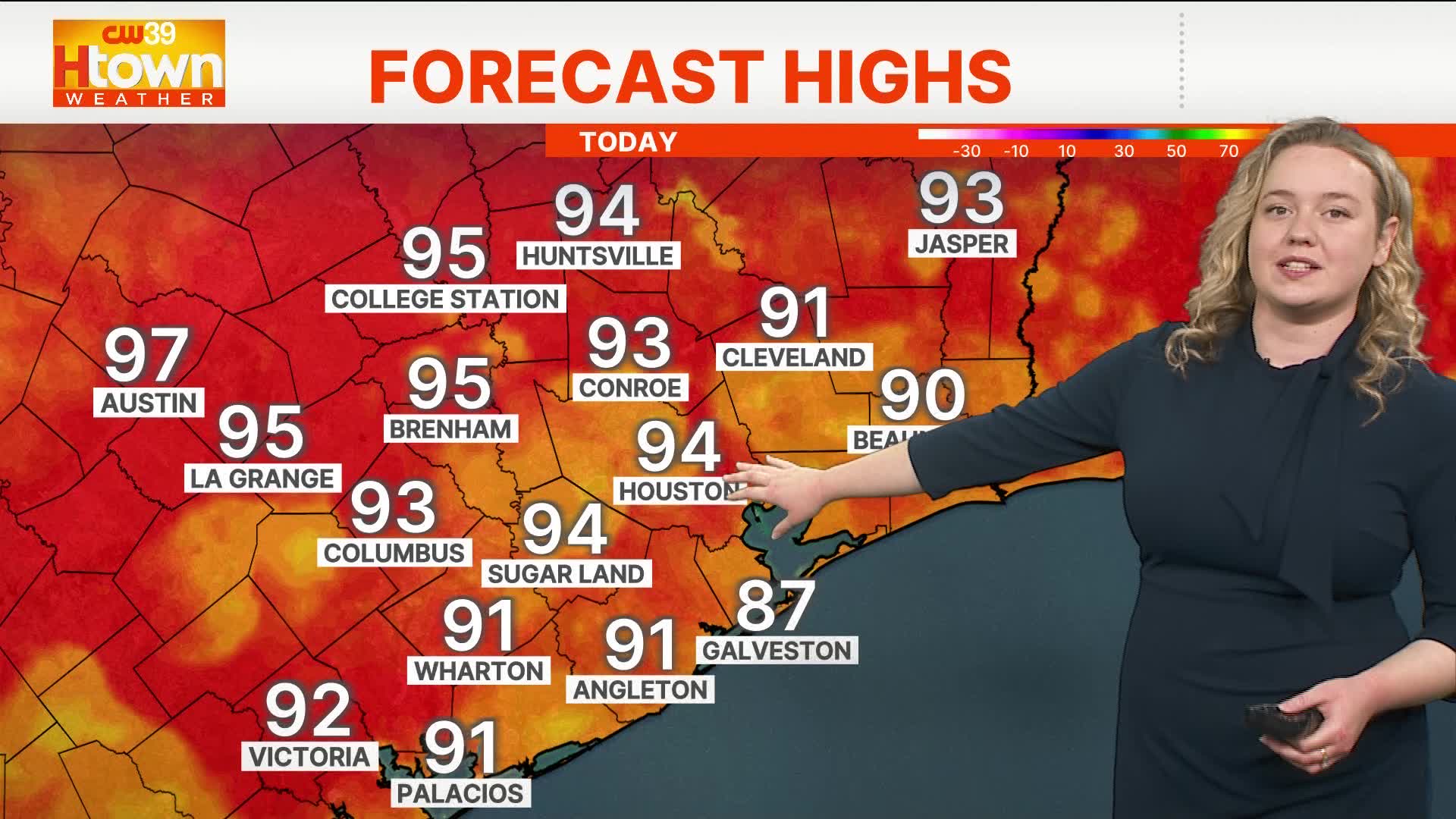 Tuesday Weather Outlook: Heat index of 102 expected today, showers ...