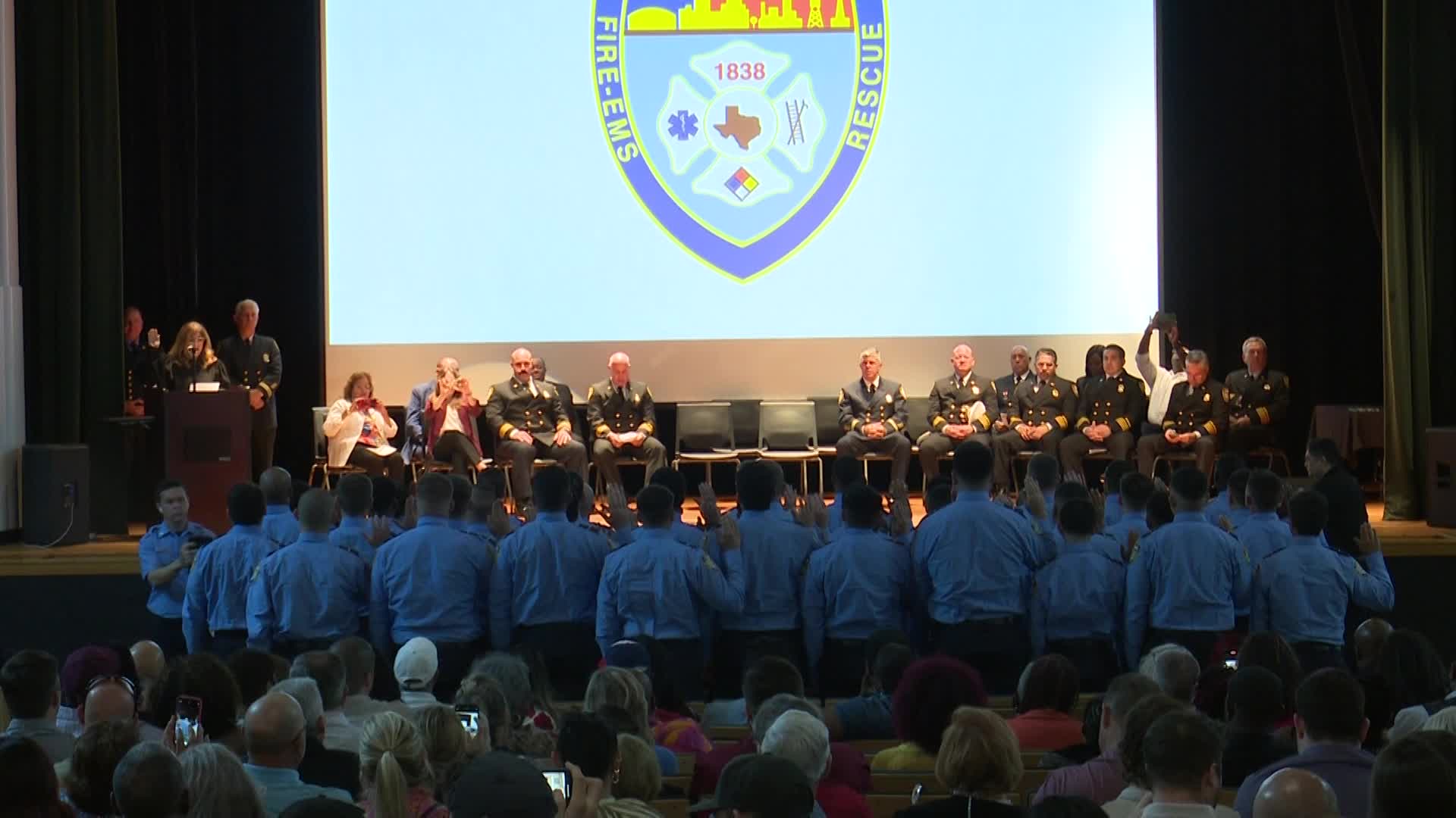 50 Houston Fire Department cadets become HFD firefighters at graduation ...