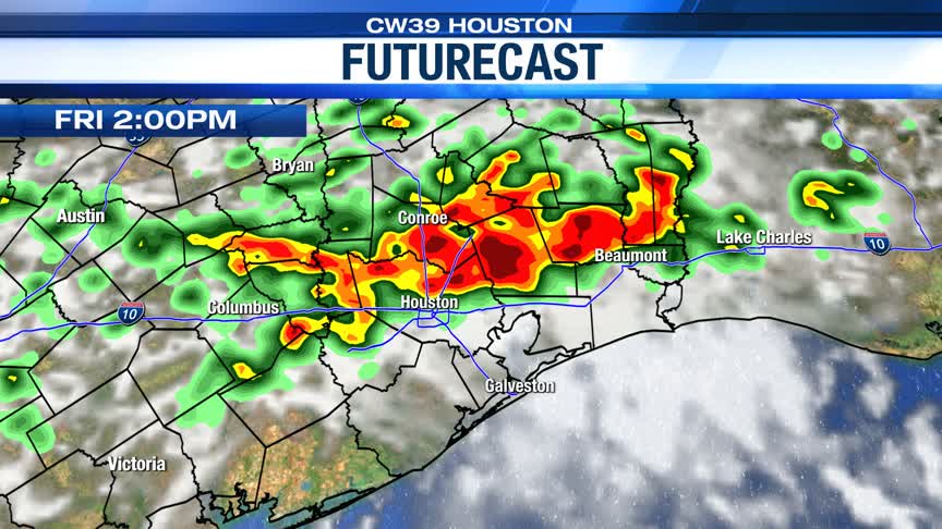 Severe Weather Threat and Possible Flooding For Houston On Friday ...