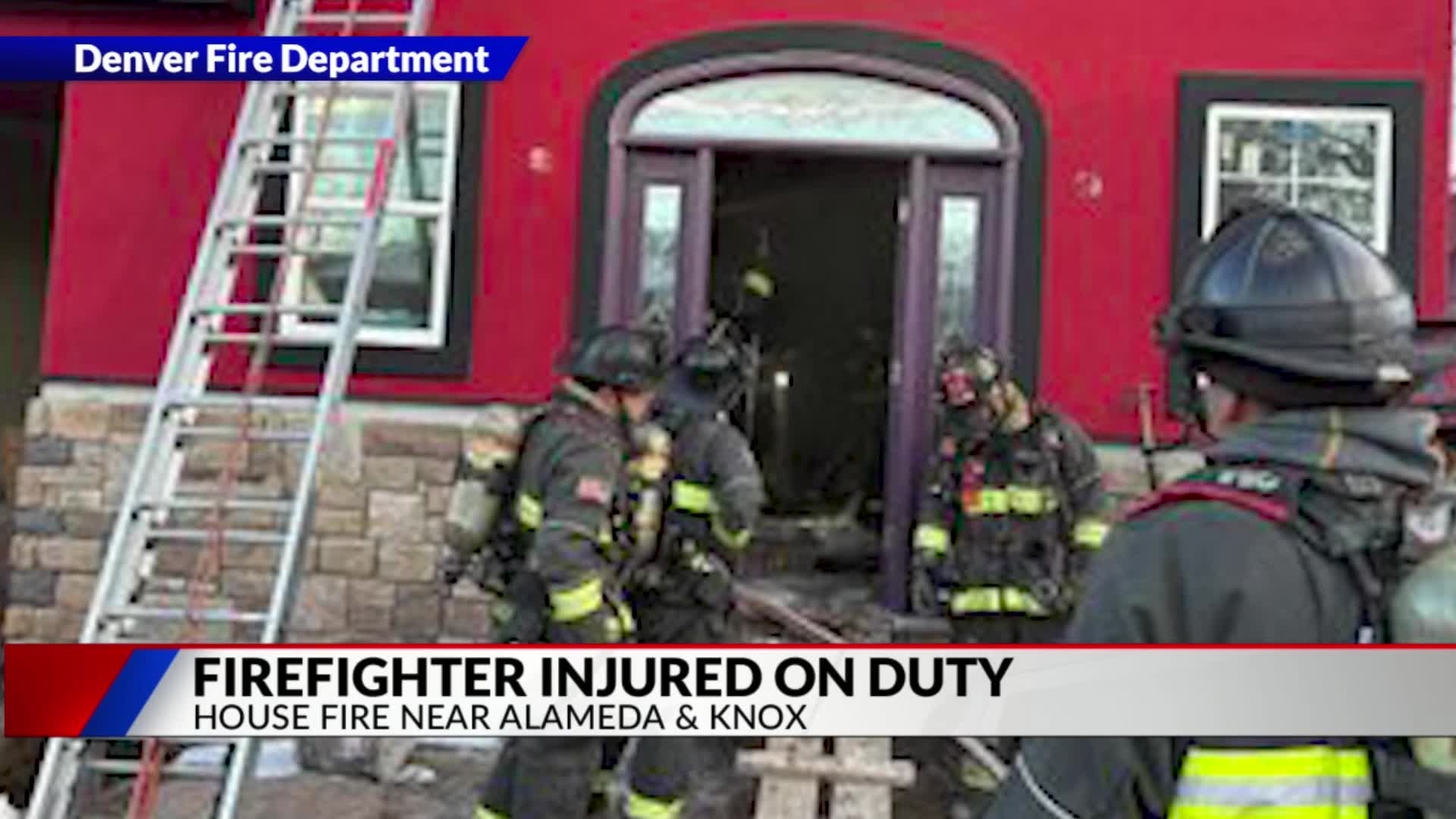 Firefighter burned after falling through collapsed floor – FOX31 Denver