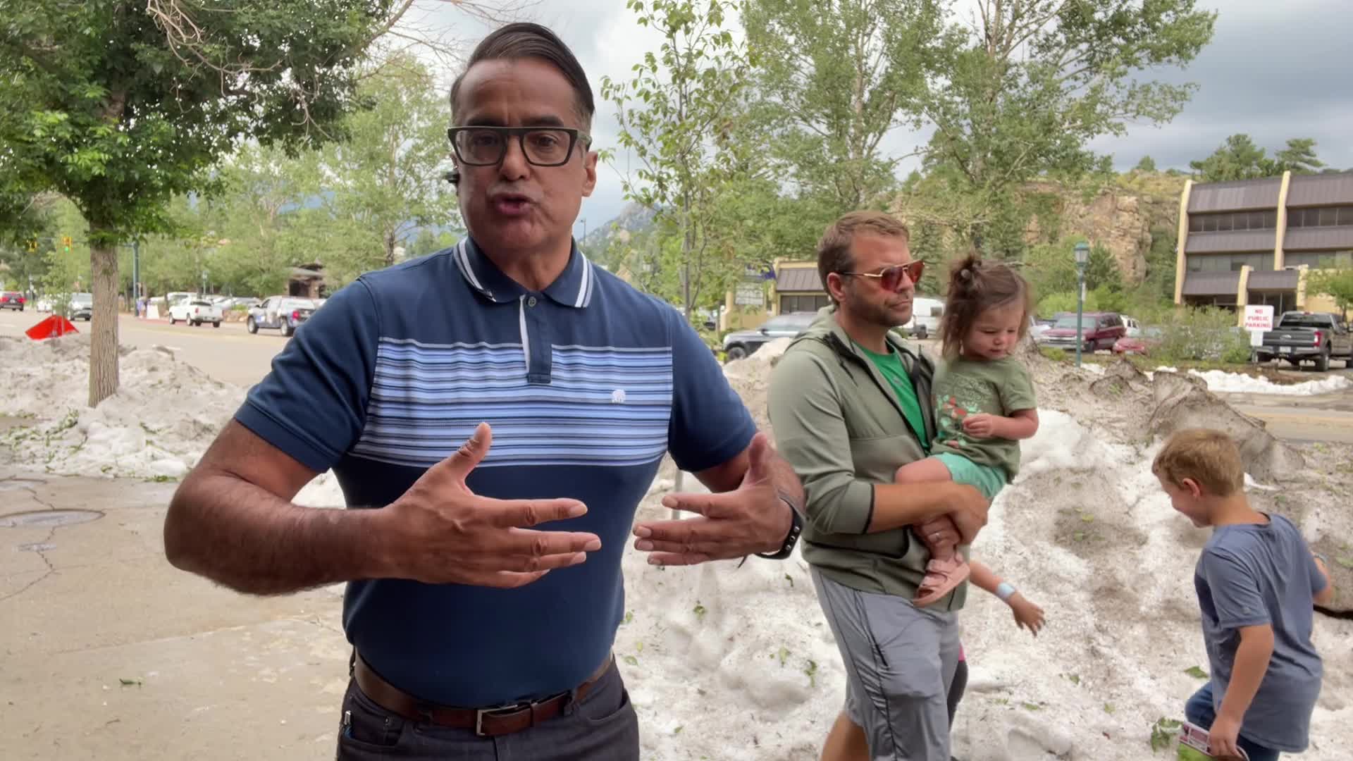 Heavy downpour of hail in Estes Park – FOX31 Denver
