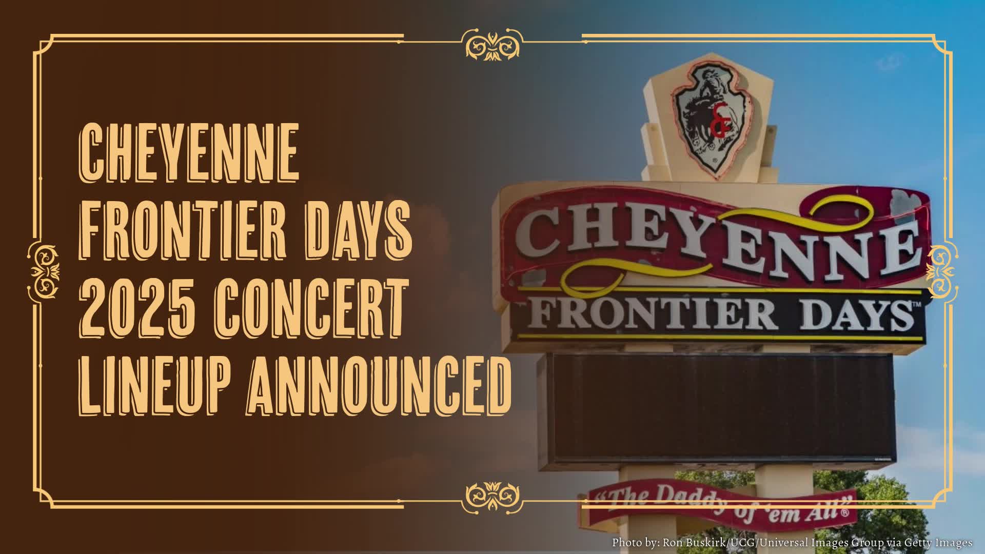 Cheyenne Frontier Days 2025 concerts: Luke Bryan, Megan Moroney and ...