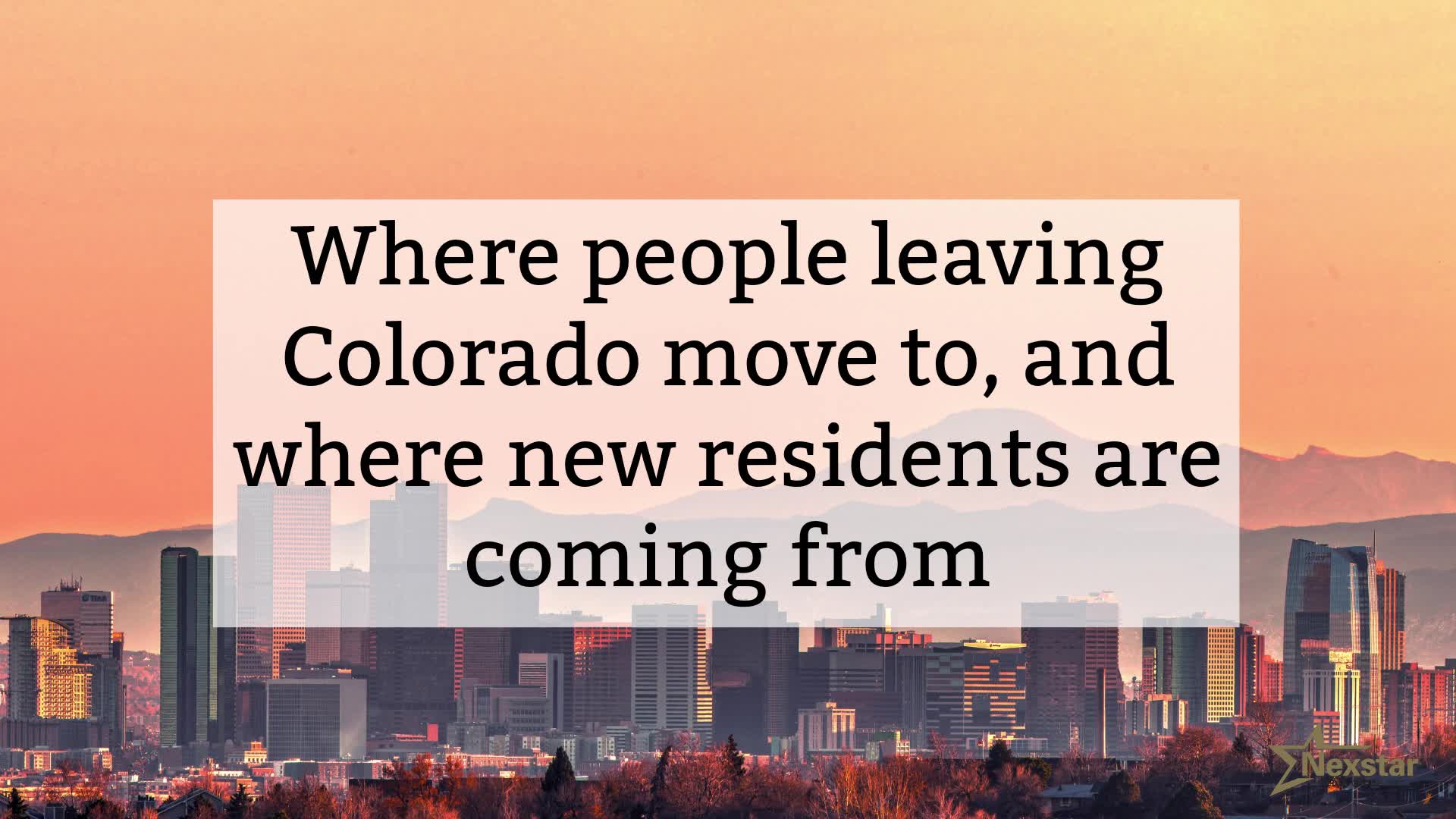Where people leaving Colorado move to, and where new residents are ...